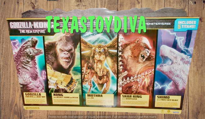 GODZILLA x KONG Ultimate Titan Battle 5 Pack MOTHRA SHIMO EVOLVED SHAR ...