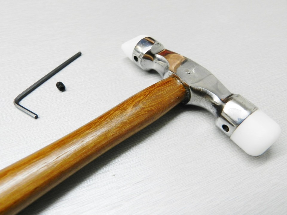 Nylon Hammer Heads Soft Touch 9 Face Plastic Tipped Jewelry Metal ...