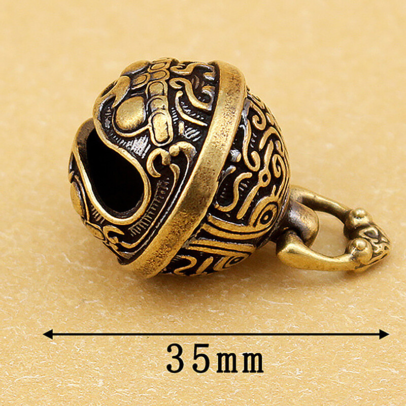 Lucky Brass Handicraft Die Casting Drop Bell Key Wind Bell Sect Bronze ...