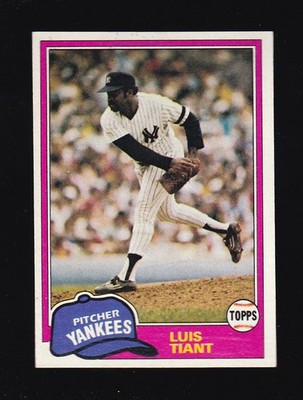 1981 Topps Luis Tiant #627 New York Yankees | eBay