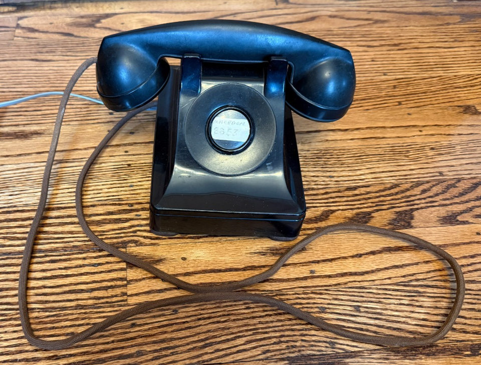 Vintage Western Electric Bakelite Non-Dial 302 H-1 Telephone. Working ...