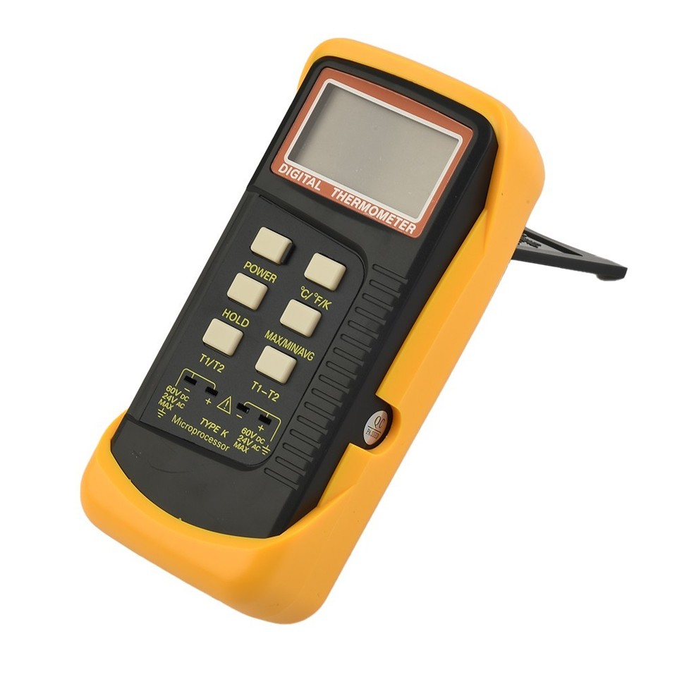 Dual Channel K-Type Digital Thermocouple Thermometer,6802 II, 2 Sensors ...