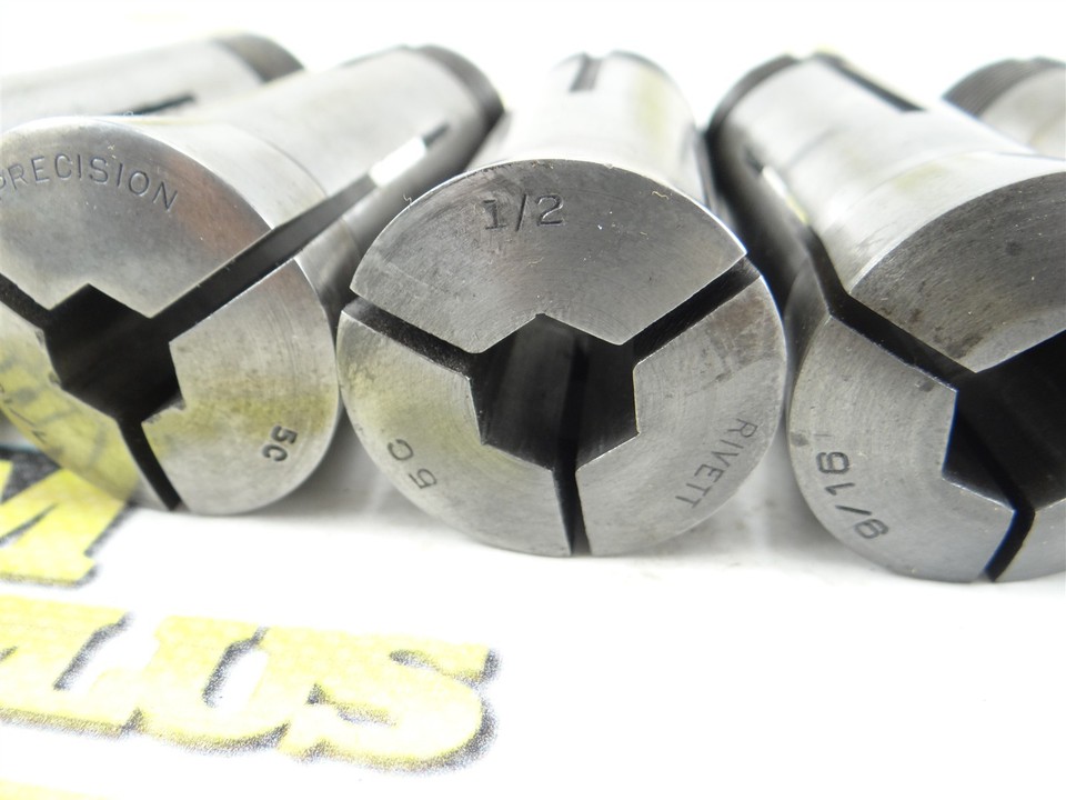 5 ASSORTED 5C HEX COLLETS 5/16" TO 11/16" | eBay