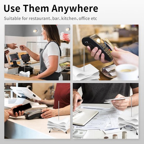 Ticket Stabber for Restaurant, 3PCS Ticket Receipt Holder Check ...