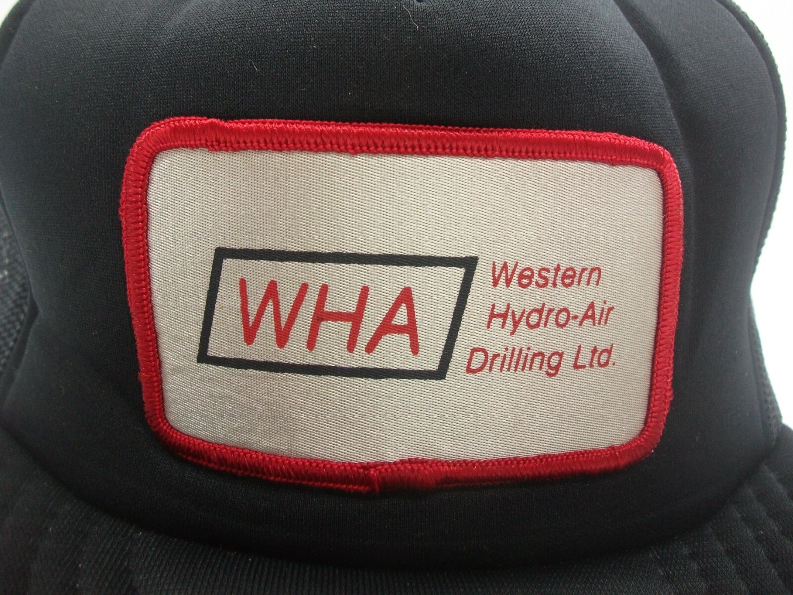 WHA Western Hydro Air Drilling Patch Hat Vintage Blac… - Gem
