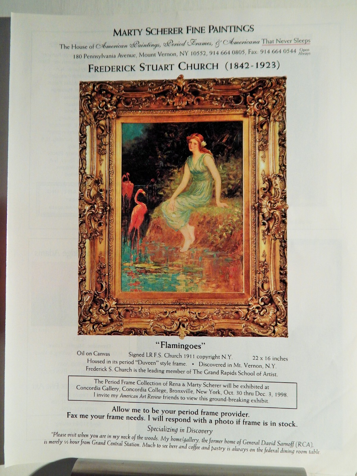 FREDERICK STUART CHURCH ART PIECE VTG ORIG 1998 ADVERTISEMENT | eBay