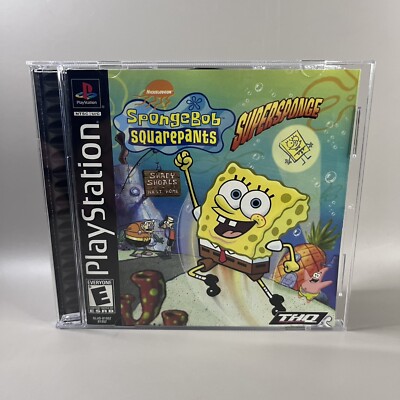 SpongeBob SquarePants: SuperSponge (Sony PlayStation 1, 2001) PS1 Game ...