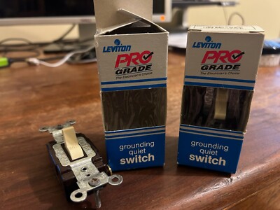 Quantity 2 - Leviton 1451-2W 15A 120V Grounding Switch, White | eBay