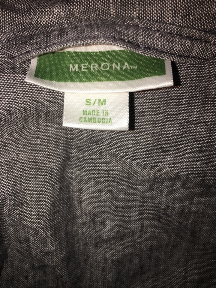 Men’s Robe Size Small Medium Gray Tie Front Merona From Target | eBay