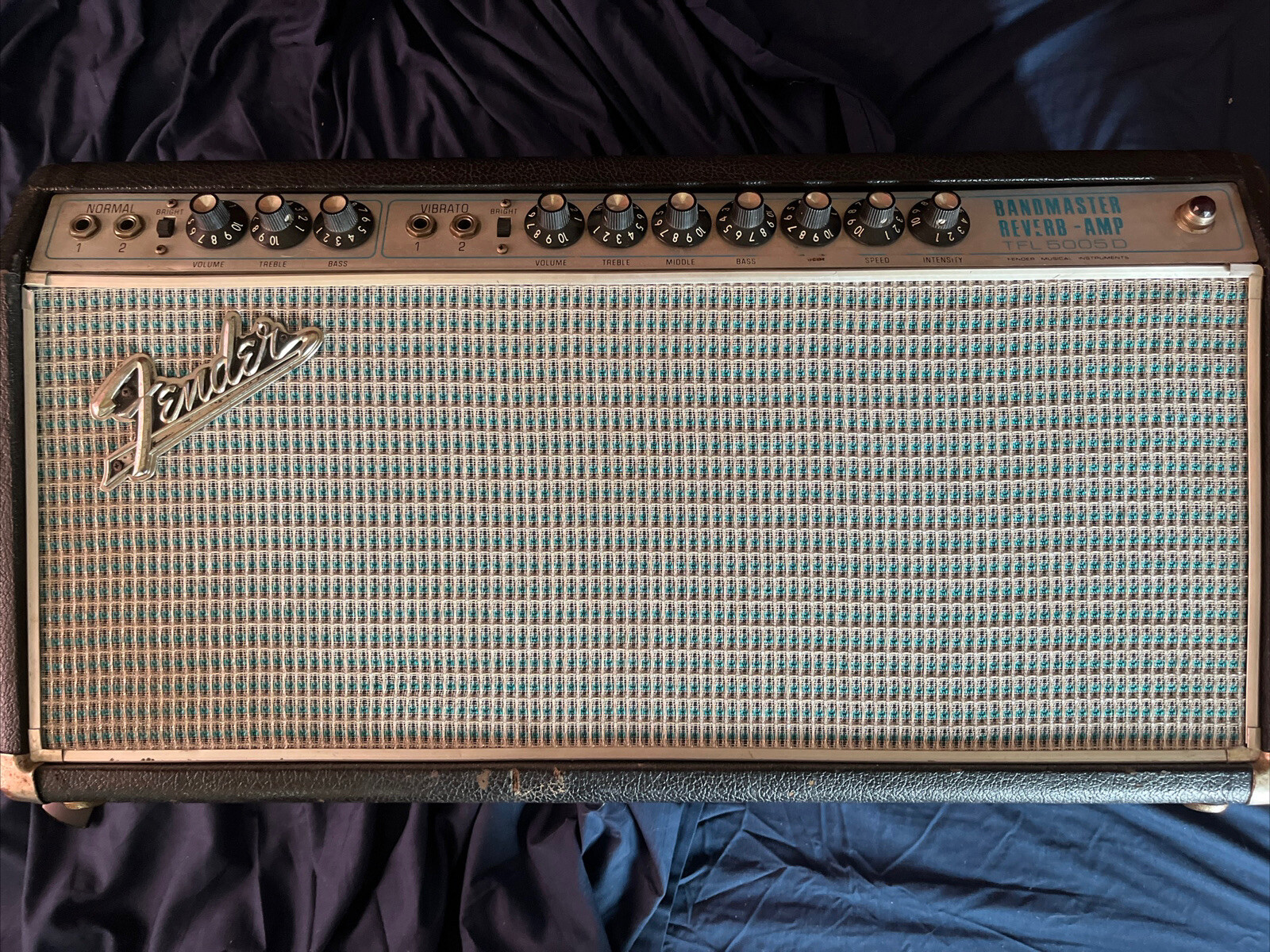 1968 1969 Fender Bandmaster TFL 5005D Reverb Amp Head. Drip Edge Model ...