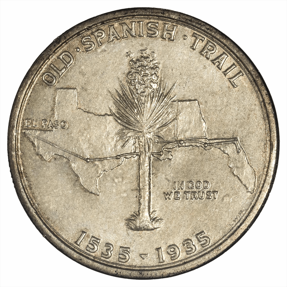 1935 Spanish Trail Commemorative Half Dollar 50C NGC MS 66 | eBay