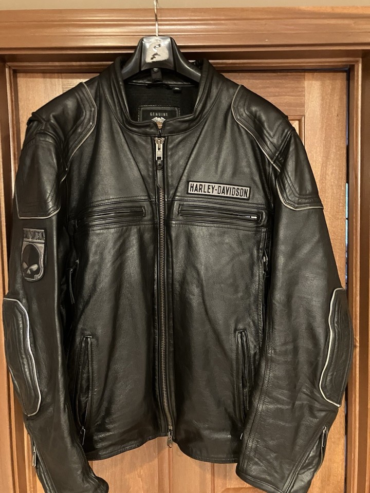 Harley Davidson Willie G Aurora 3 in-1 Leather Jacket Genuine HD 98097 ...