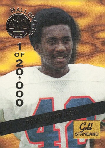 1994 Signature Rookies Gold Standard #HOF23 Paul Warfield Hall of Fame ...