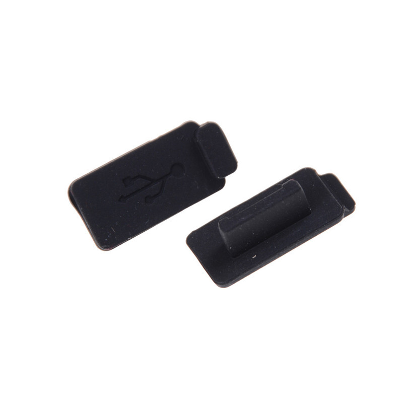 10pcs Black PC Laptop USB Plug Cover Stopper Rubber Soft Silicon Dust ...