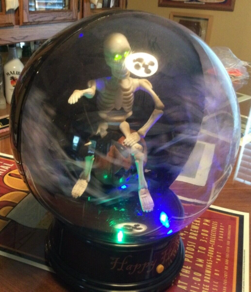 Spirit Ball Skeleton happy Halloween Activated Lights Up swirl action ...