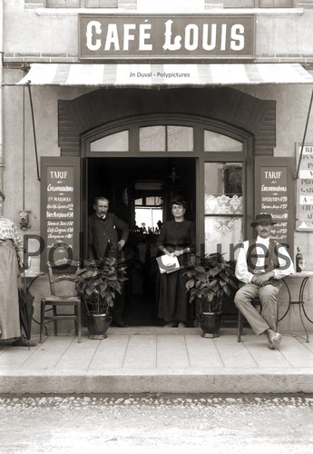 Antique Shop Commerce Coffee BAR Louis - Reprint Photo Antique Repro ...