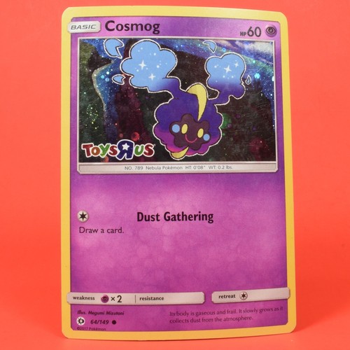 Pokemon TCG English Card Sun & Moon Base Set Cosmog Toys R Us Promo 64/ ...