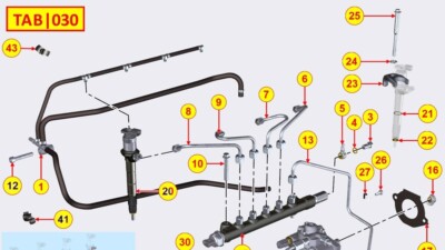 Genuine OEM Kohler Lombardini Diesel Fuel Line Kit ED0035450910-S ...