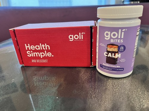 Goli Bites CALM for Stress Reduction, Relaxation 30 Pieces CHOCOLATE ...