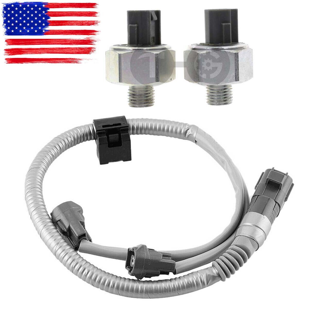 2 Knock Sensor & Harness FOR TOYOTA 4Runner MR2 For LEXUS LS400 89615 ...