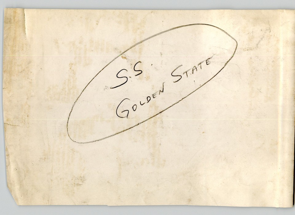 Beautiful SAN FRANCISCO Steamship SS Golden Gate VINTAGE 1920s Press ...