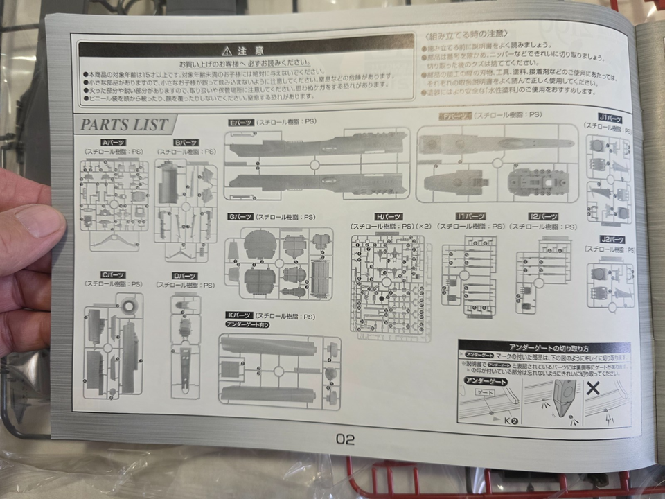 Bandai 1/500 UN Cosmo Force 2199 Space Battleship Yamato BBY-01 Model ...