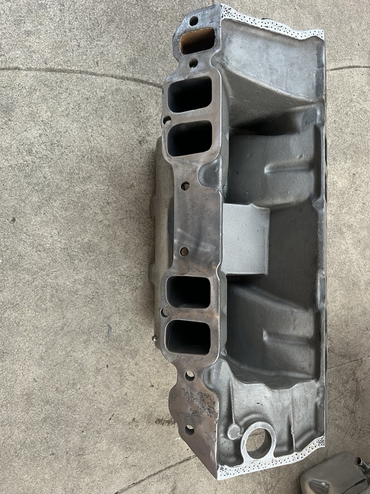 Vintage Weiand BBC Rectangle Port 1x4 Tunnel Ram Intake Manifold | eBay