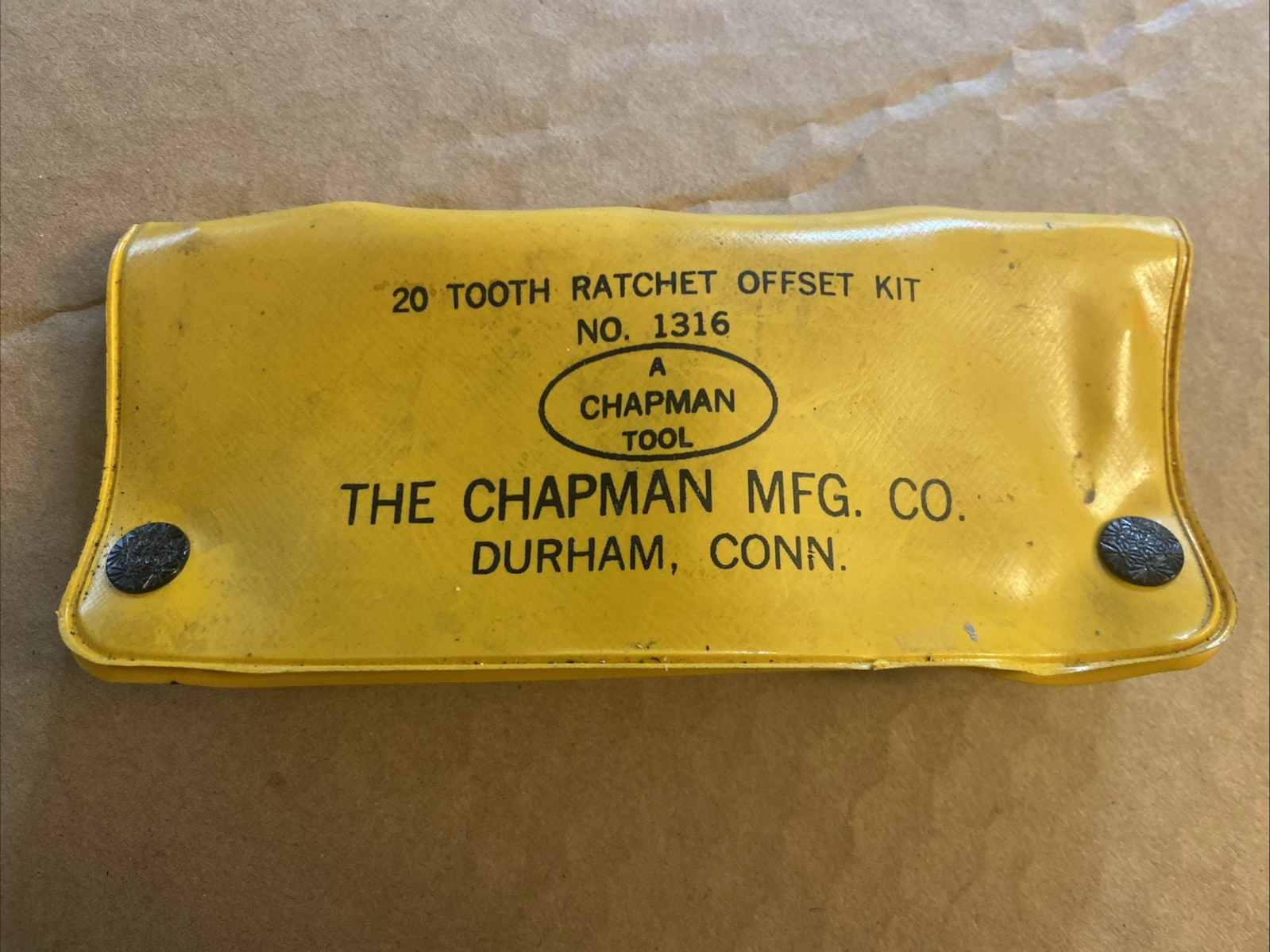 Vintage J.W. Chapman Mfg. Co. 20 Tooth Ratchet Offset No. 1316 With 17 ...