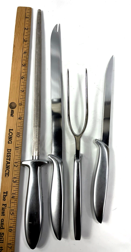 4 Piece MCM Gerber Carving Set Snickersnee & Durendal Knives Sharpener ...