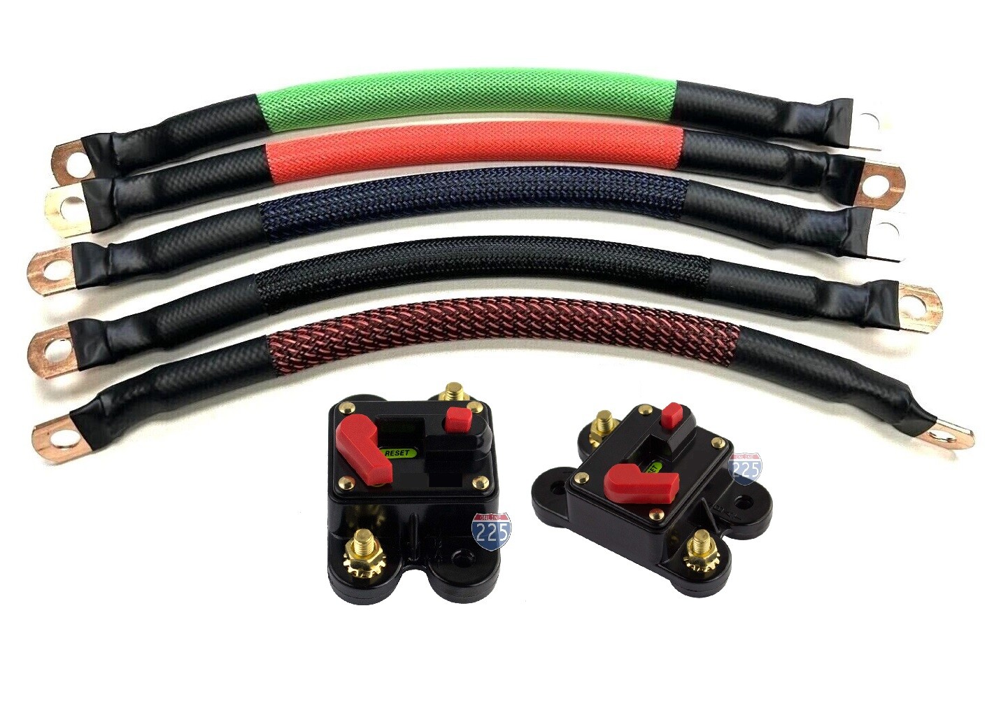 Multi AMP Circuit Breaker Custom Hand Braided Sleeving Wire/Ring ...