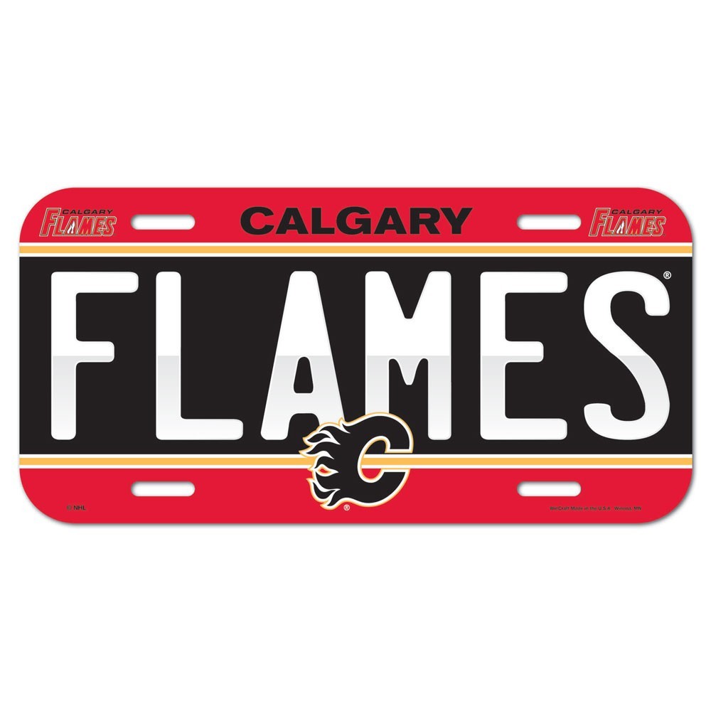 Calgary Flames Wincraft NHL Poly License Plate | eBay