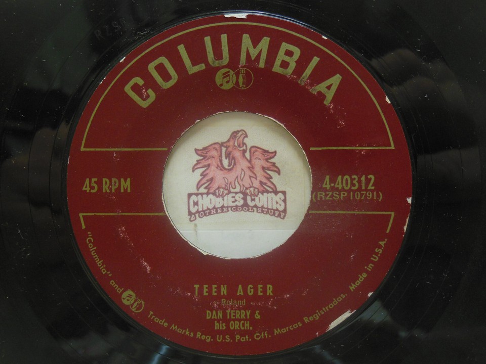 Dan Terry & His Orch. – Jelly Bean / Teen Ager, 45 RPM G+ (YC) | eBay
