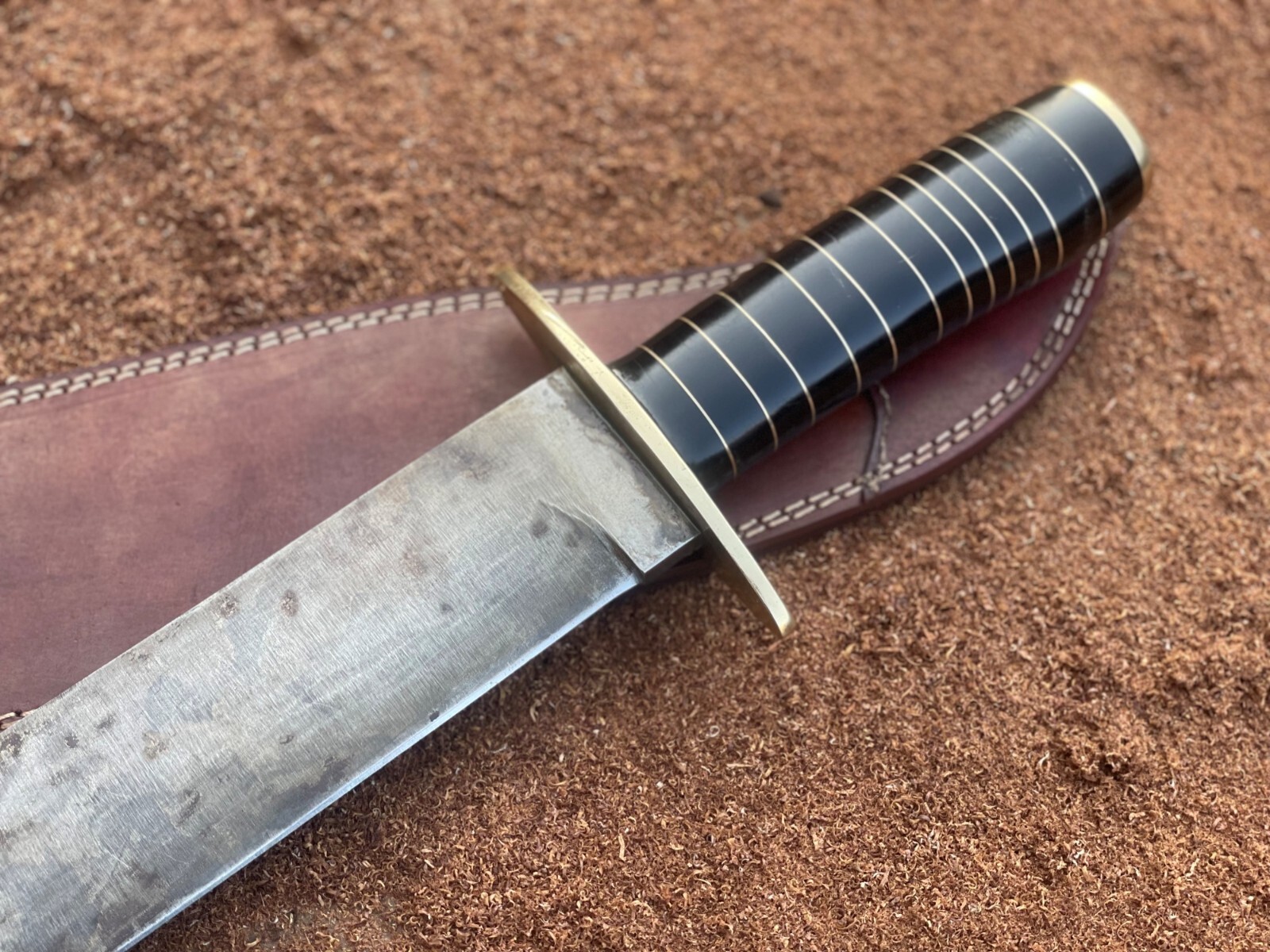 Texas Ranger R P Bowie Knife Rezin Bowie Reproduction Museum Replica ...