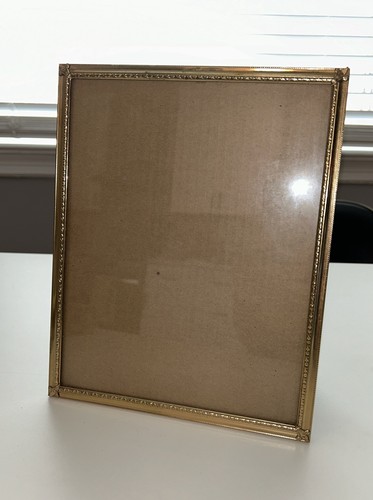 VTG 10 1/4” x 8 1/4" PICTURE FRAME Ornate Gold Metal MCM Deco NOS | eBay