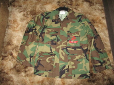 NEW USMC Military woodland camo combat jacket, Marines, USA made BDU | eBay