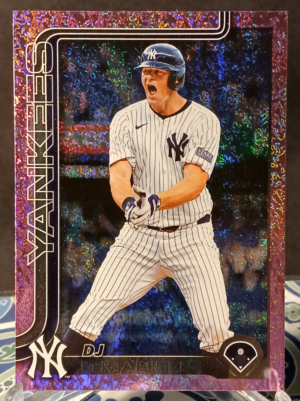2025 Topps Series 2 DJ Lemahieu Pink Holo Foil Parallel #697 New York ...