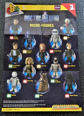 DOCTOR WHO CHARACTER BUILDING MICRO FIGURES EXCLUSIVE LIMITED EDITIONS ...