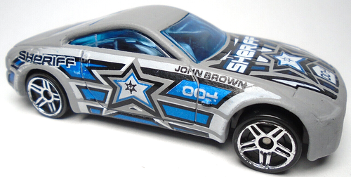 2021 HOT WHEELS NISSAN Z SHERIFF JOHN BROWN GRAY 1:64 DIECAST 2 3/4 ...