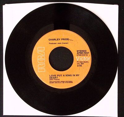 CHARLEY PRIDE WE COULD/LOVE PUT A SONG IN MY HEART RCA VICTOR REC 45 VG ...