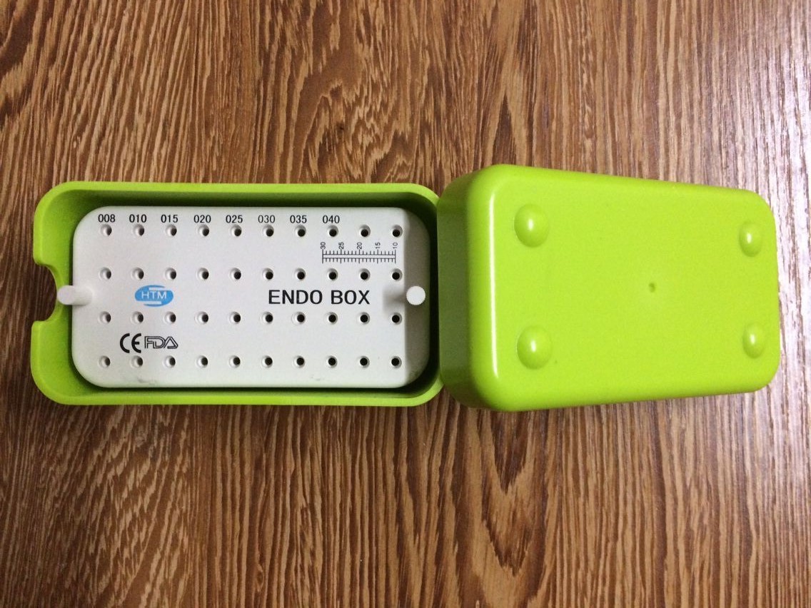 2pcs New Dental Plastic Endo Box With A Ruler Blue & Green | eBay