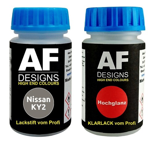 Lackstift Nissan KY2 Pewter Metallic + Klarlack je 50ml Autolack ...