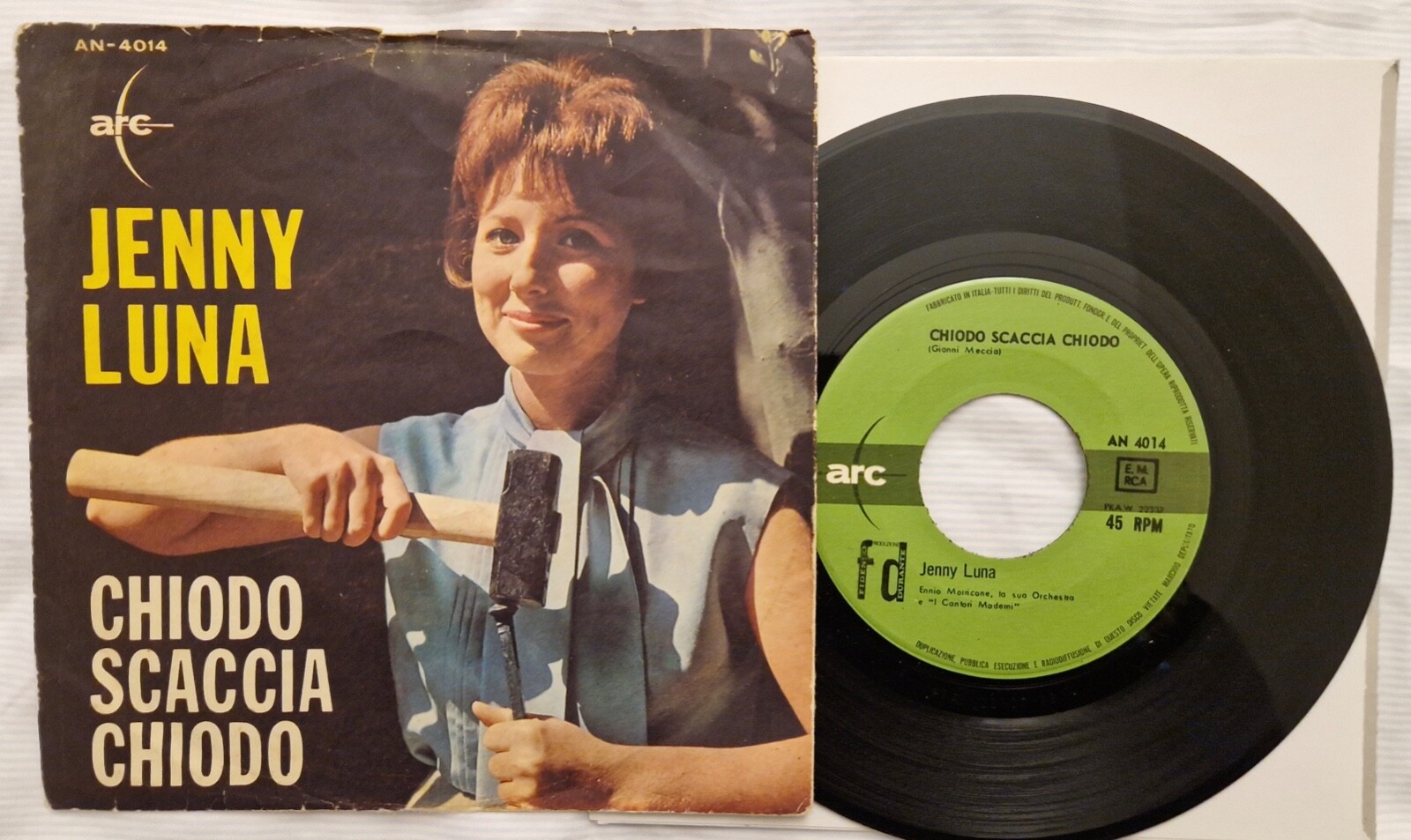 45 JENNY LUNA - CHIODO SCHIACCIA CHIODO - ANNO 1964 - AN 4014 - EX+ | eBay