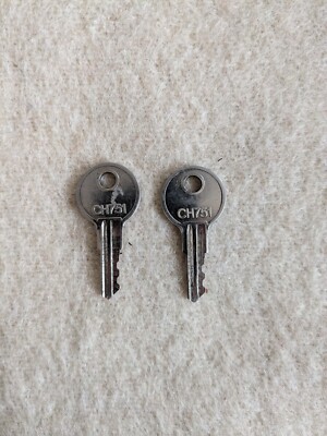 CH751 Keys for Topper, Camper, Gas cap, Tonneau Cover? Set Of 2 | eBay
