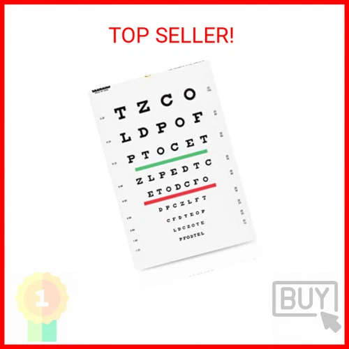 PECULA Eye Chart, Snellen Eye Chart, Wall Chart, Snellen Charts for Eye ...