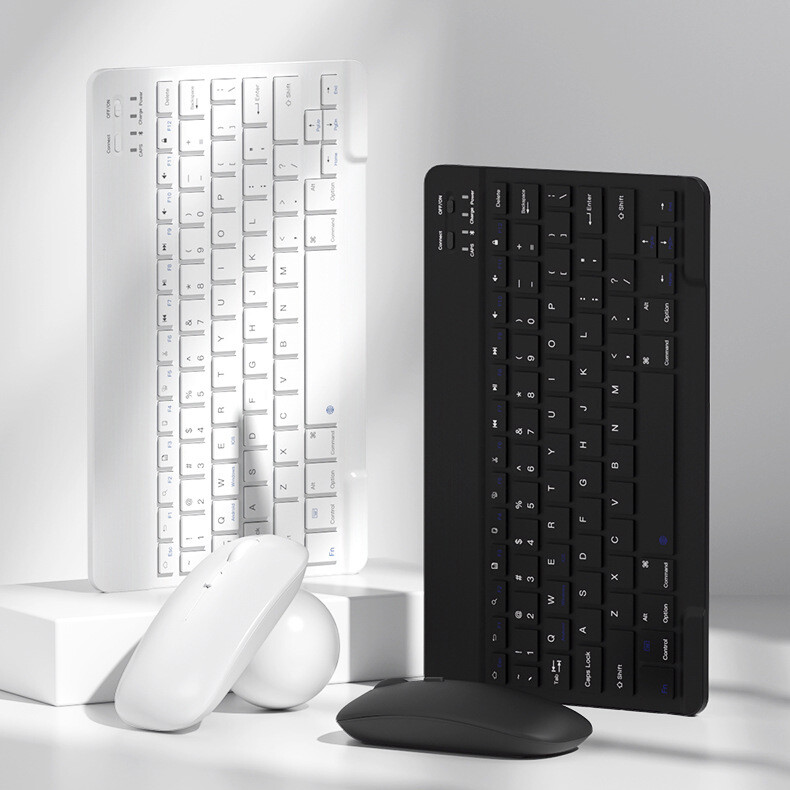 Wireless Bluetooth Keyboard Mouse Combo for iPad Tablet Laptop PC Smart ...