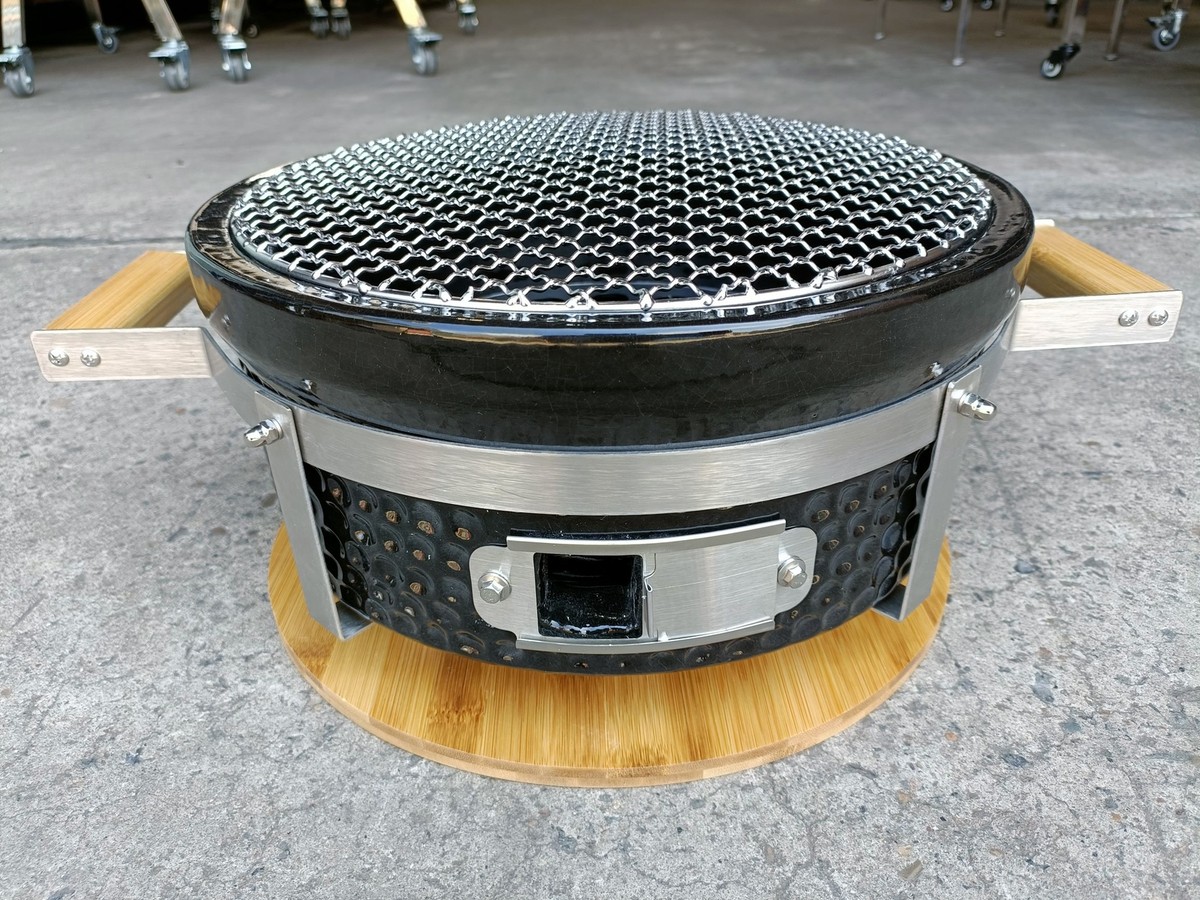 Japanese Korean Ceramic Hibachi Bbq Table Grill Round Japanese Korean