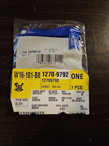 NEW GM 12709792 DURAMAX DIESEL OIL FILTER ADAPTER TO BLOCK GASKET | eBay