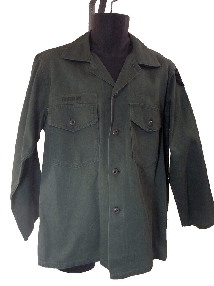 Vintage 70s 60s US Army Men Trooper Military Fatigue Jacket Green M ...