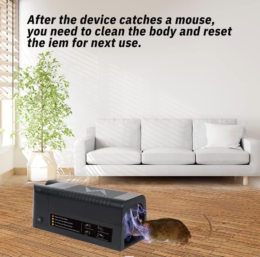 Upgraded Electronic Mouse Trap Control Kill Big Rat Pest Electric ...