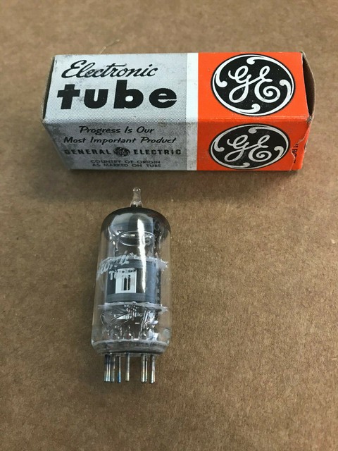 6GH8A GE Vacuum Tubes 3 Valves Radio Amplifier Audio Vintage Tested ...